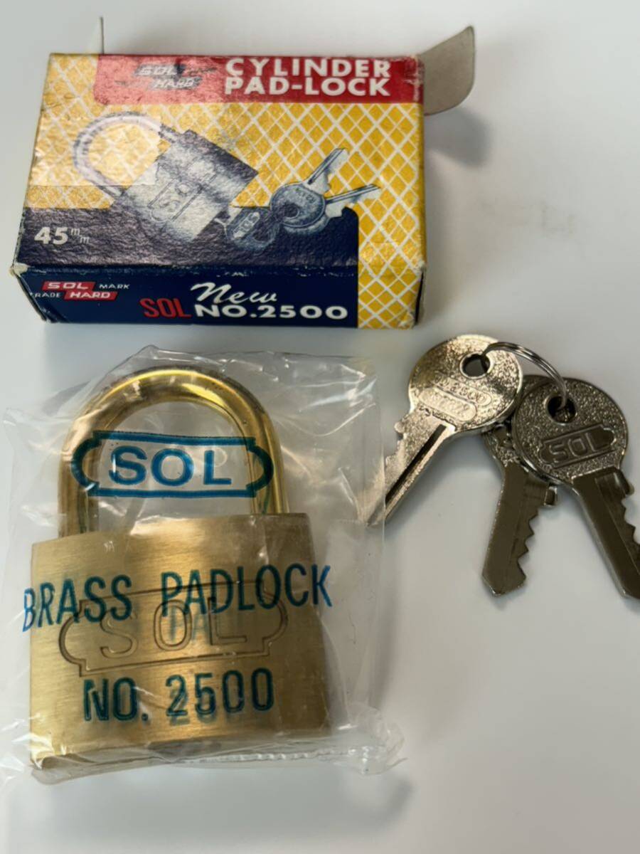 【未使用】① SOL-HARD NEW SOLシリンダー PAD-LOCK 南京錠 NO.2500 45mmの落札情報詳細 - Yahoo!オークション落札価格検索 オークフリー