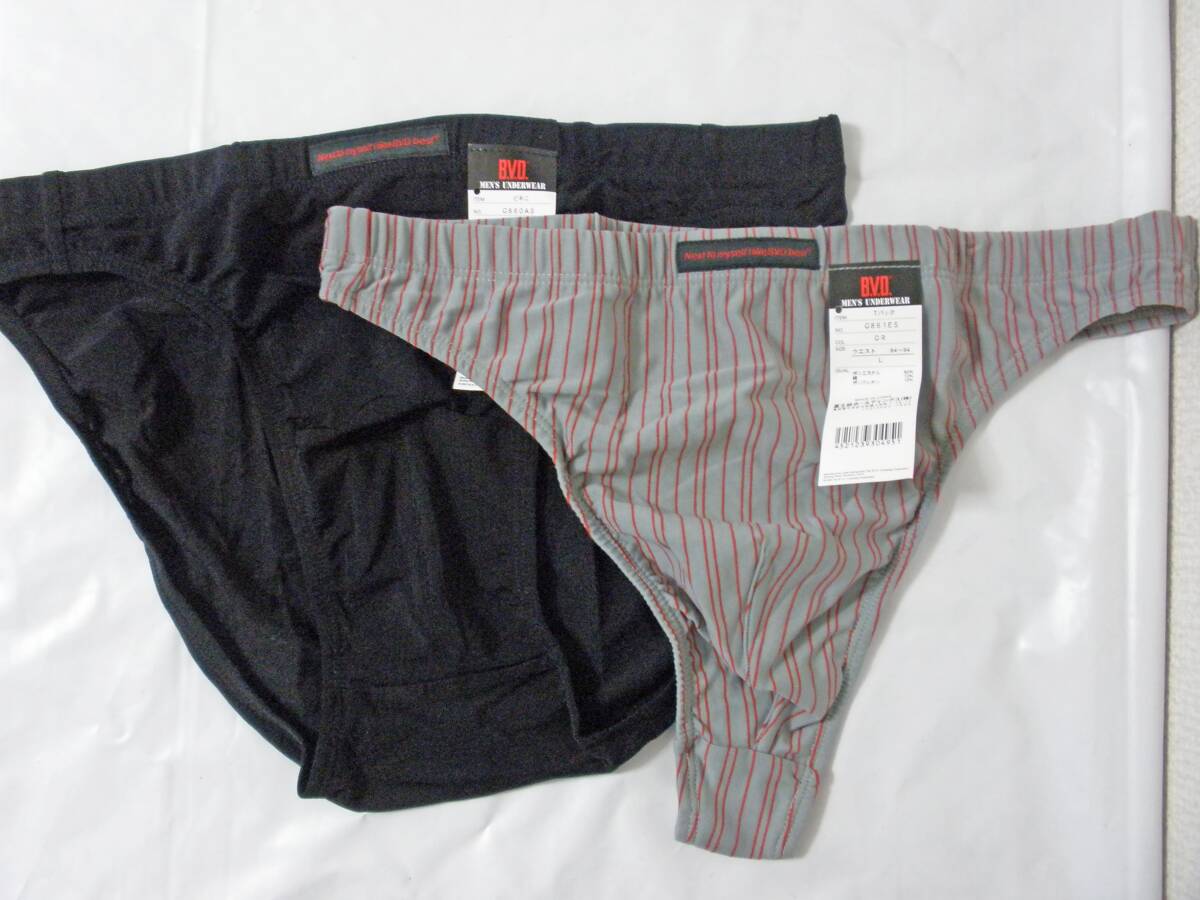 【未使用】2枚組 BVD Tバック ビキニ 黒 薄手 ブリーフ L★ストライプ柄 ブラック 未使用 セット まとめての落札情報詳細 - Yahoo!オークション落札価格検索 オークフリー