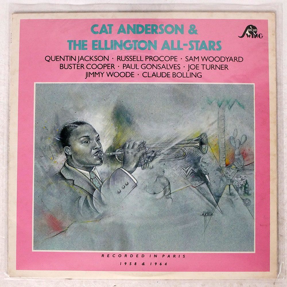 【やや傷や汚れあり】CAT ANDERSON/RECORDED IN PARIS 1958 & 1964/DISQUES SWING ...