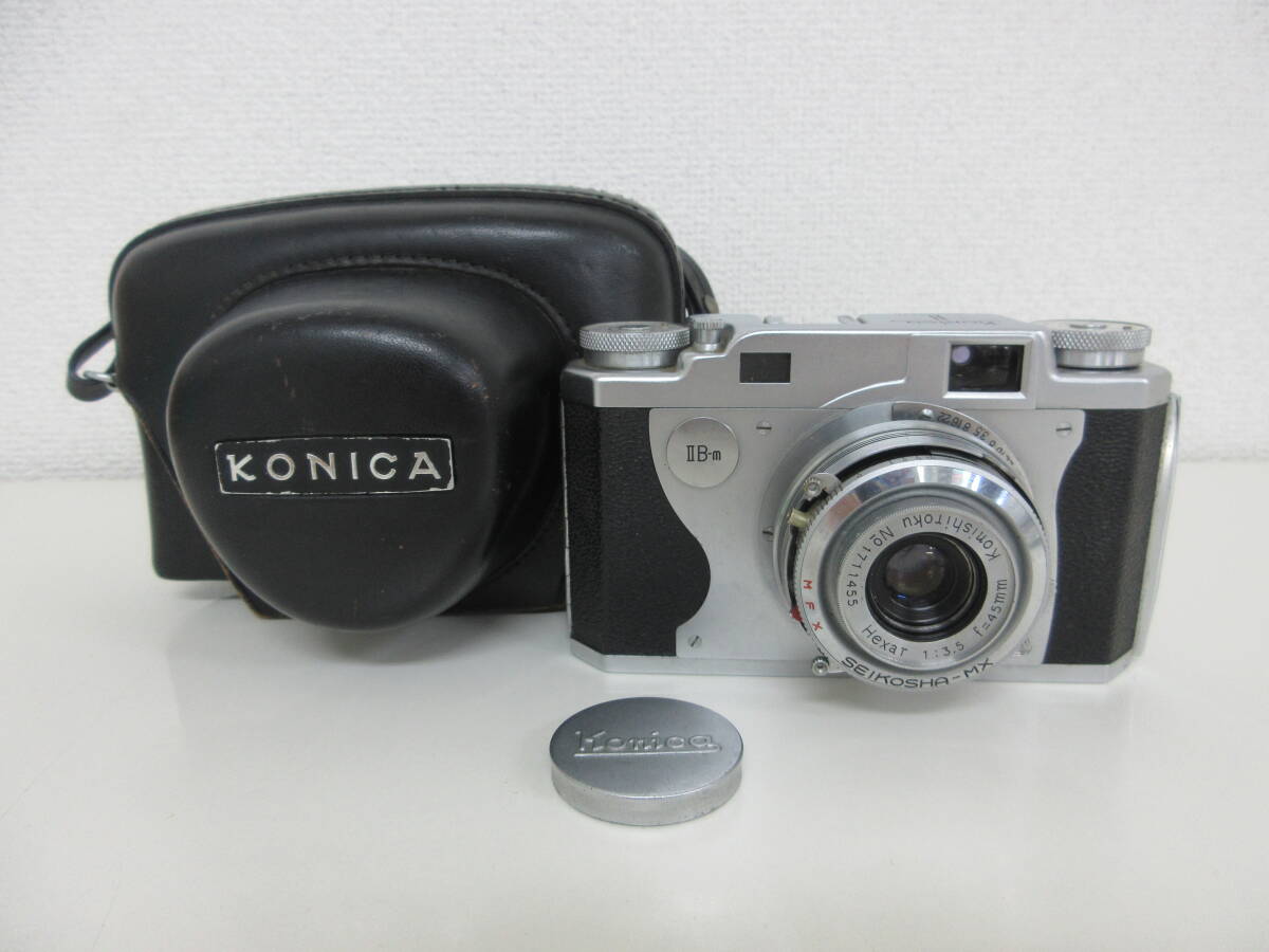 【傷や汚れあり】中古 カメラ Konica コニカ ⅡB-m 2B-m / Hexar 1:3.5 f=45mm Konishiroku ...