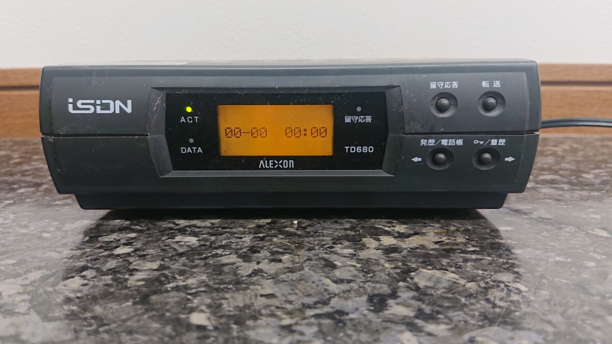 【やや傷や汚れあり】ALEXON アレクソン ISDN TD680 (P2) 中古 通電確認のみの落札情報詳細 - Yahoo!オークション ...