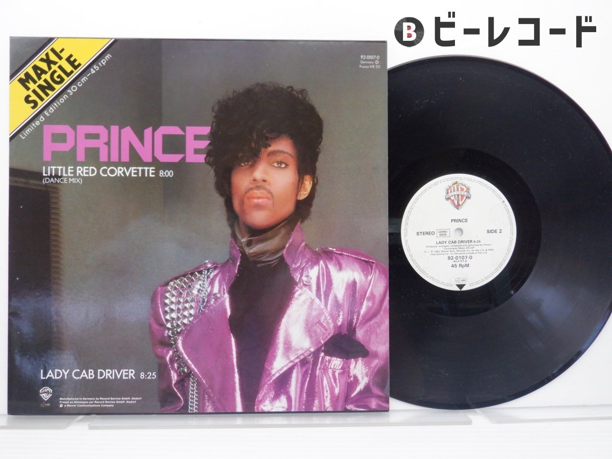 【やや傷や汚れあり】Prince「Little Red Corvette」LP（12インチ）/Warner Bros. Records(92 ...