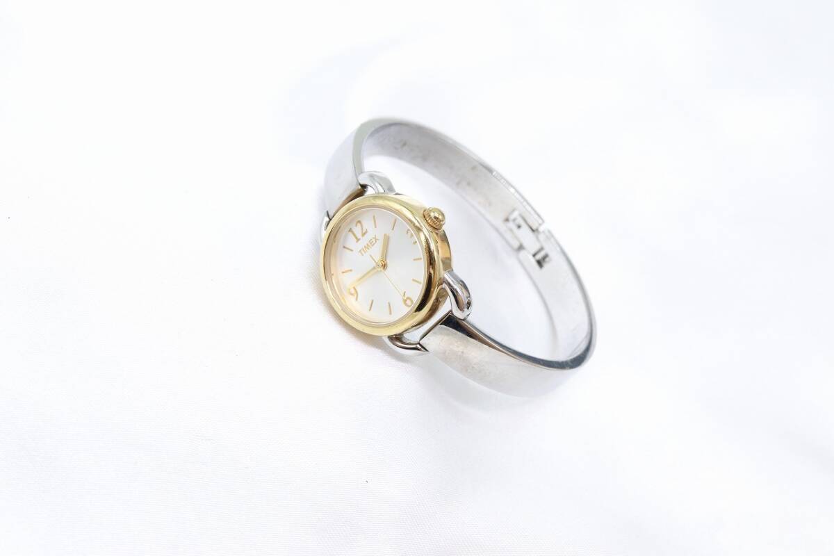 【目立った傷や汚れなし】【W174-70】動作品 電池交換済 TIMEX タイメックス バングルウォッチ 腕時計 レディース【送料全国一律 ...
