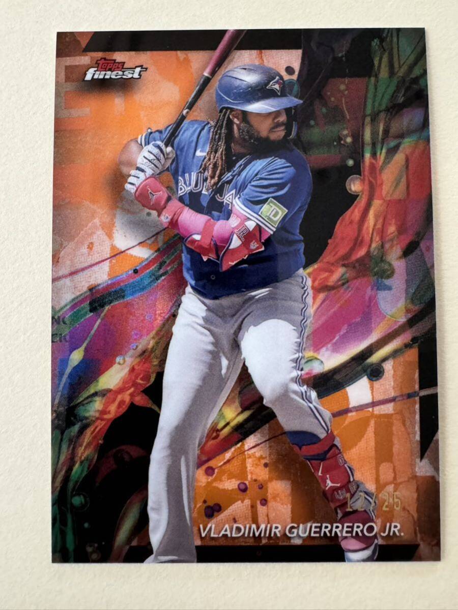 【目立った傷や汚れなし】25枚限定 Vladimir Guerrero Jr 2024 Topps Finest Common Orange