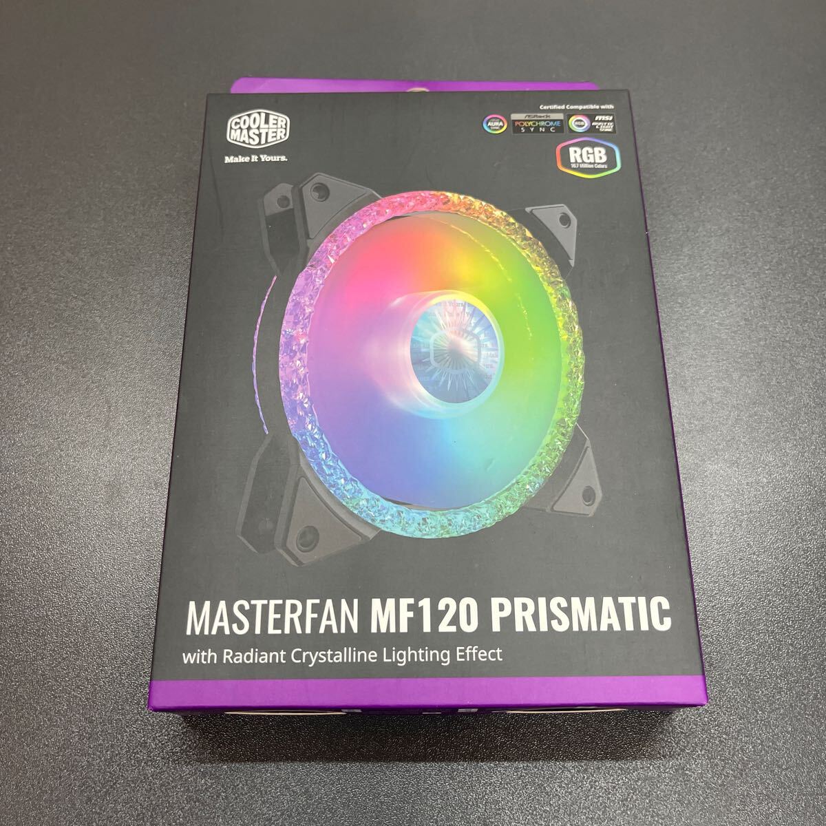 【目立った傷や汚れなし】CoolerMaster MasterFan MF120 Prismatic PCケースファン 120mm RGB搭載 ...