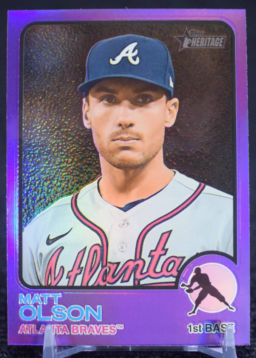 【目立った傷や汚れなし】2022 Topps Heritage Chrome Refractor Purple Matt Olson MLBカード Atlanta Bravesの落札情報詳細 ...