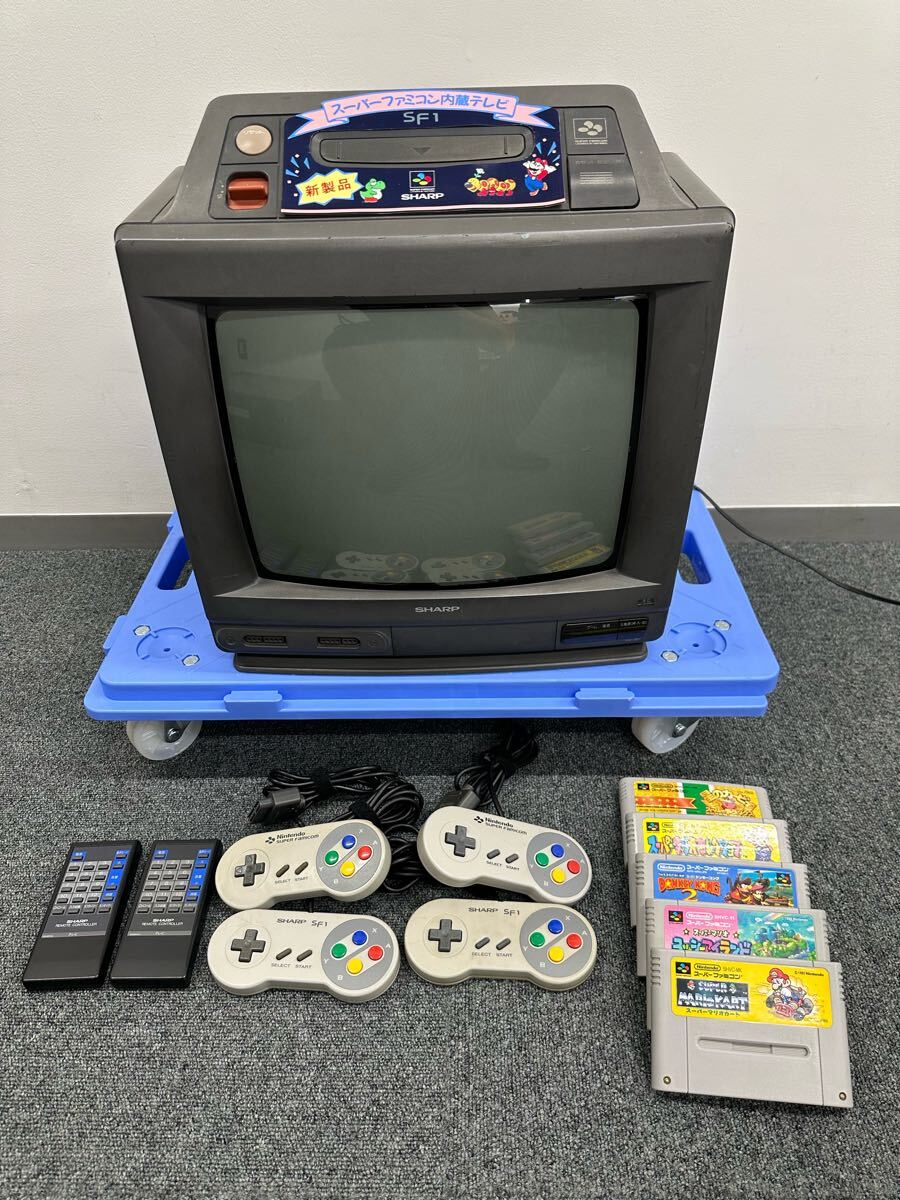 【傷や汚れあり】 スーパーファミコン内蔵テレビ シャープ SHARP 14G-SF1 / 任天堂 ゲーム機一体型 専用コントローラー、リモコン、ソフト付の落札情報詳細 - Yahoo ...