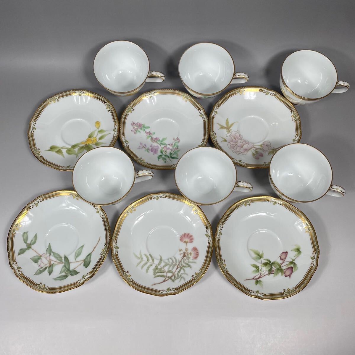 【未使用に近い】廃盤 美品 Noritake ノリタケ GALA CONTESSA ガラコンテッサ カップ&ソーサー 6客セット ティーカップ ...