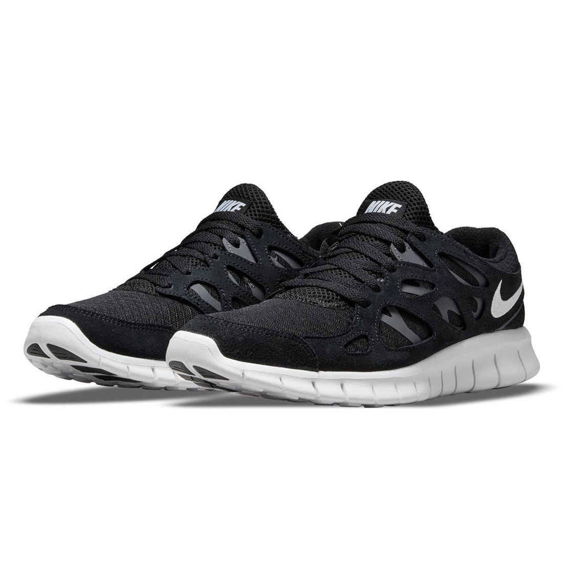 【未使用】☆NIKE FREE RUN 2 黒/黒/灰/白 26.5cm ナイキ フリー ラン 2 537732-004の落札情報詳細 ...