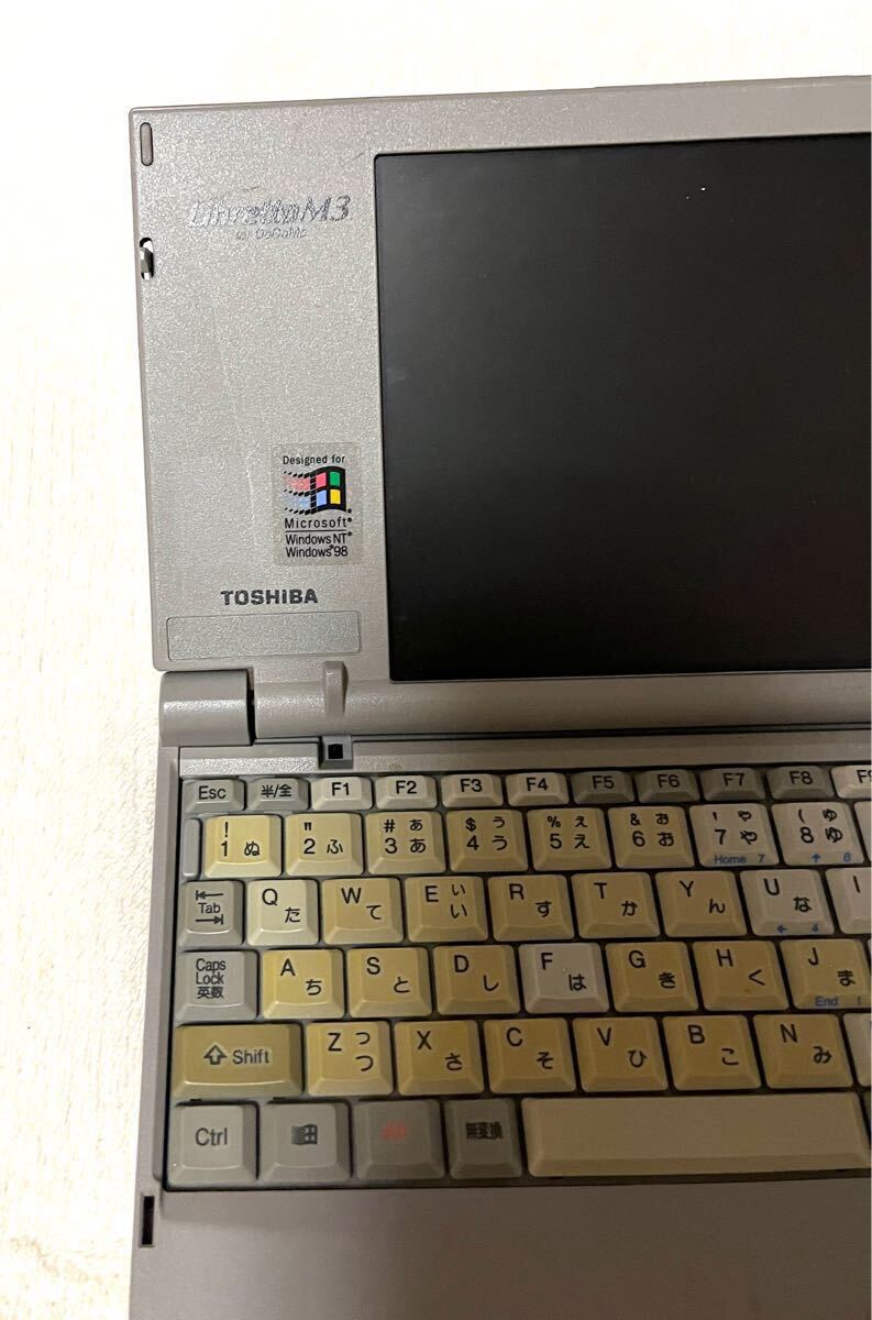 【全体的に状態が悪い】ジャンク Libretto M3 Windows98 リブレット ノートパソコン ミニPC レトロ 東芝 MPC ...