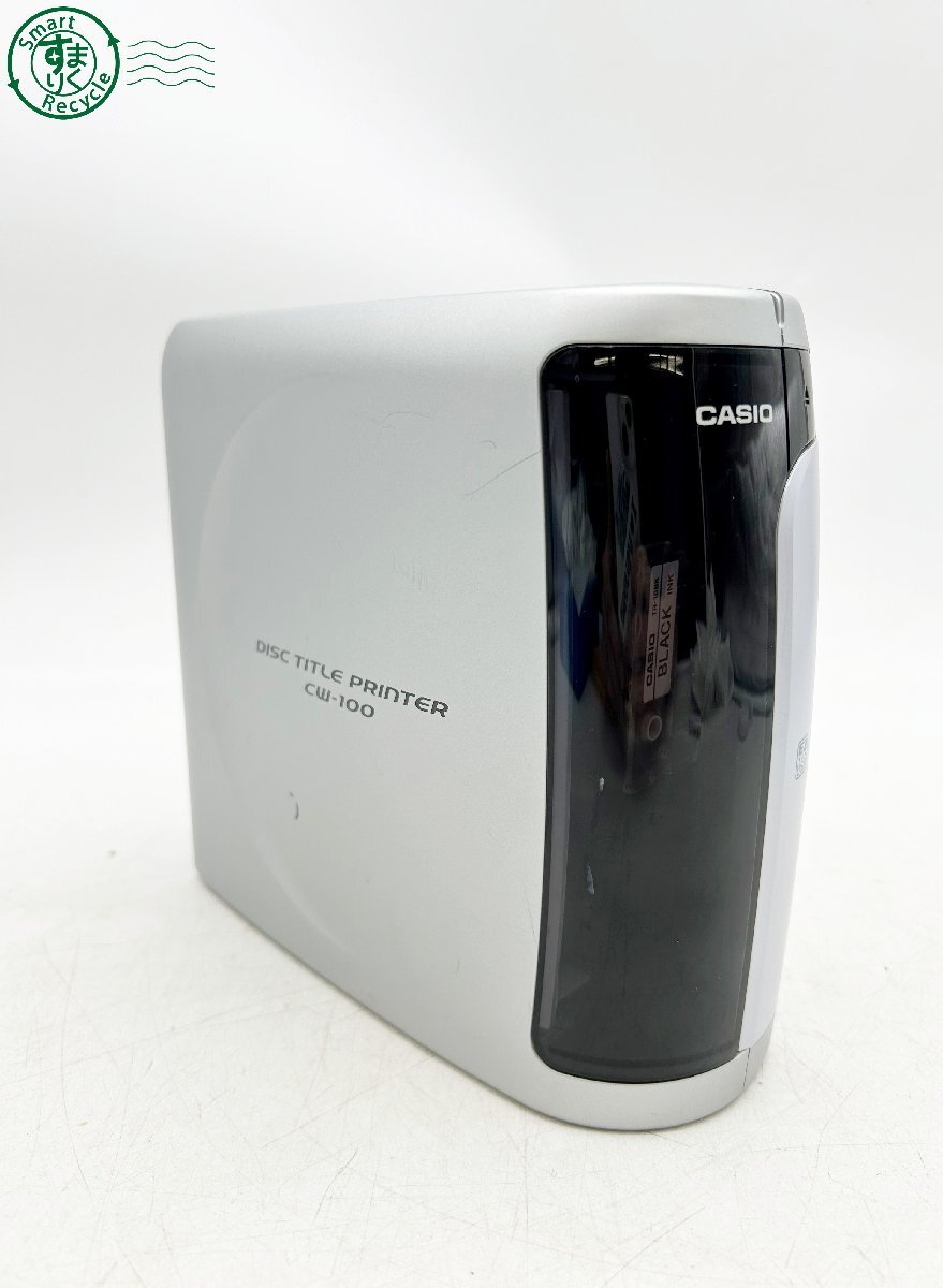 【全体的に状態が悪い】AJ0608489 CASIO CW-100 DISK TITLE PRINTER CDプリンター ディスクタイトル ...