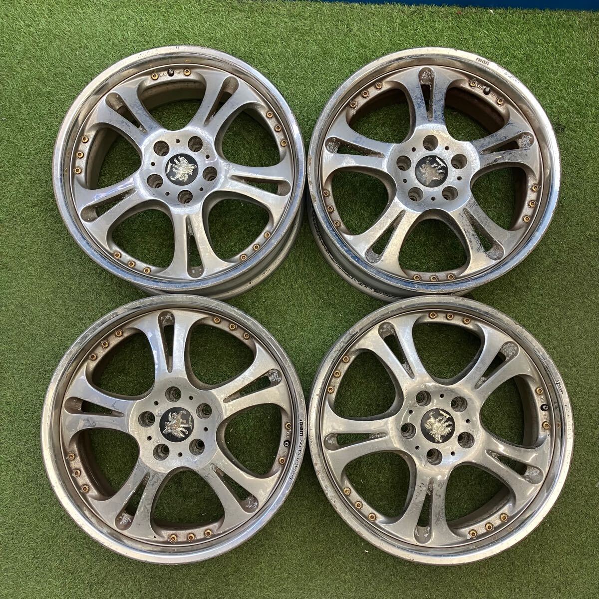 【やや傷や汚れあり】【0445】★メッキ★18インチ 8JJ Weds Kranze ウェッズ 18×8JJ ET+34 PCD114.3 5穴 ハブ径73 中古アルミホイール4本の落札情報 ...