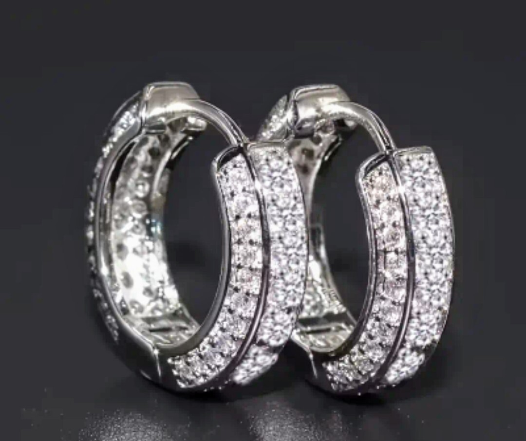 【未使用】新作新品今だけ送料無料14kホワイトゴールドGPパヴェダイヤモンドczハワイアンジュエリー ピアス おしゃれ男女兼用 カジュアルヴィンテージの落札情報詳細 - Yahoo ...