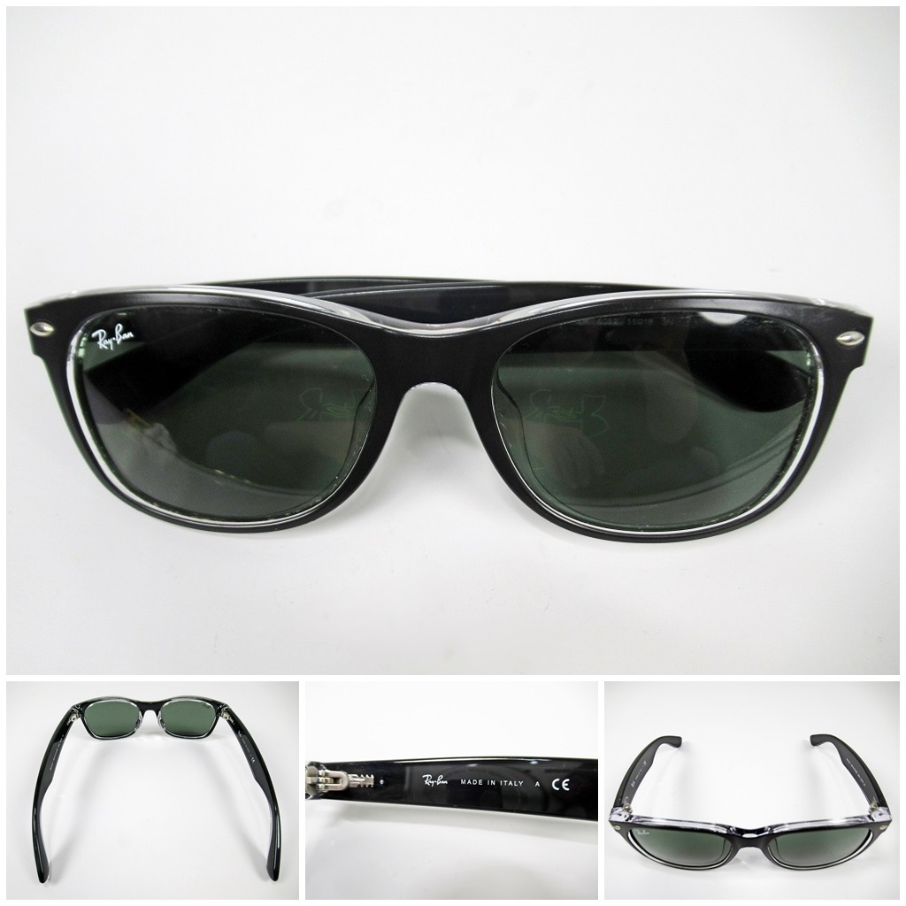 【やや傷や汚れあり】☆[A34]Ray-Ban レイバン NEW WAYFARER ニューウェイファーラー RB2132-F 6052 55 18 3N サングラスの落札情報詳細 ...