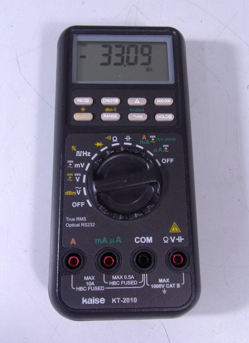 【やや傷や汚れあり】KAISE KT-2010 デジタルテスター 管理番号：RH-1640の落札情報詳細 - Yahoo!オークション落札価格検索 オークフリー
