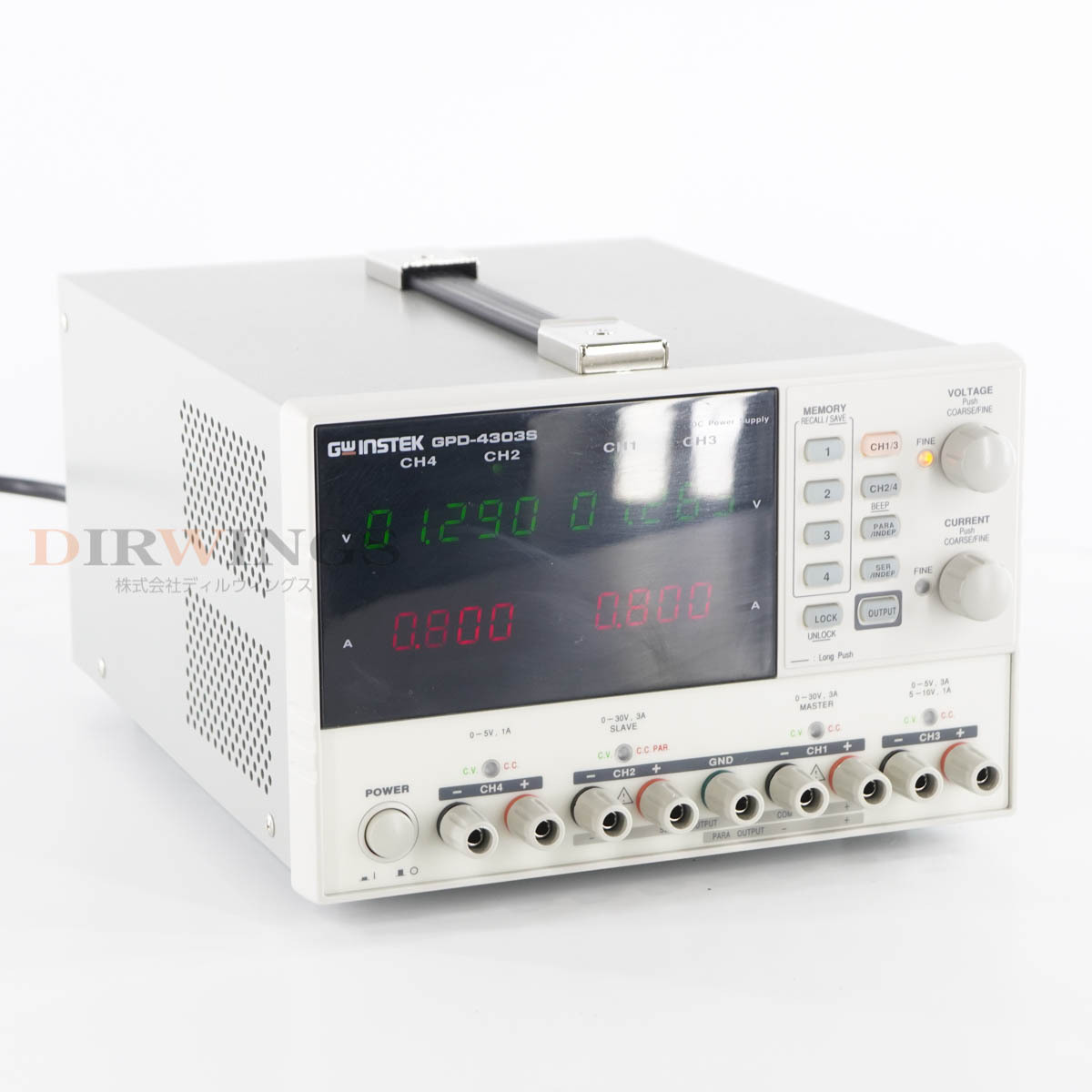 【やや傷や汚れあり】[DW] 8日保証 GPD-4303S GW INSTEK DC Power Supply 多出力 直流安定化電源 DC ...