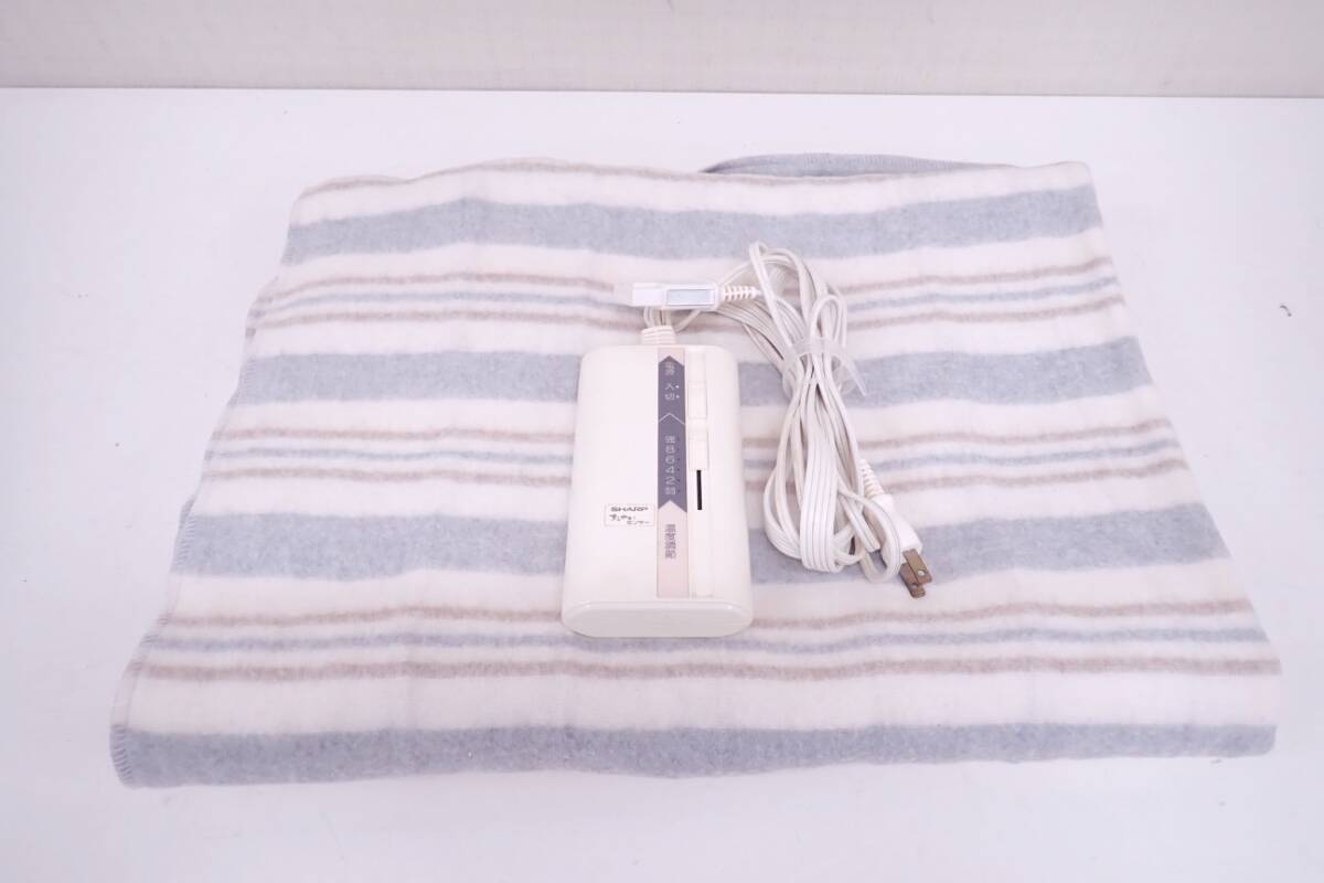 【傷や汚れあり】SHARP シャープ 電子コントロール敷毛布 90x141cm HB-170 ストライプ柄 Z11129Kの落札情報詳細 ...