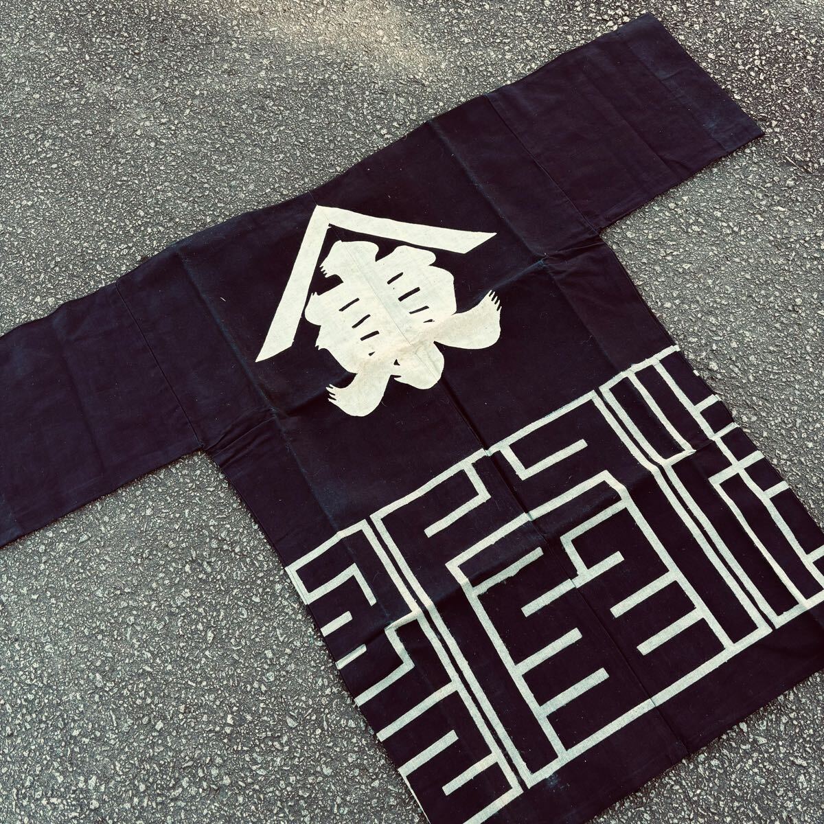 【目立った傷や汚れなし】6032 古布 印半纏 長半纏 室津呉服店 藍染 時代半纏 法被 VINTAGEリメイク Japan old working clothの落札情報詳細 - Yahoo ...