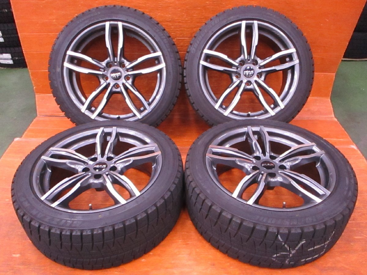 【傷や汚れあり】【O4】BMW 5シリーズ G30/G31 MAK LUFT FF 18インチ 8.0J +30 5-112 BLIZZAK RFT 245/45R18 2018年製 ランフ ...