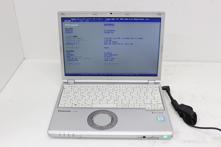 【傷や汚れあり】ジャンク Let'snote SZ5 CF-SZ5P64VS 第6世代 core i5 /8GB/12.1インチ/Wi-Fi ...