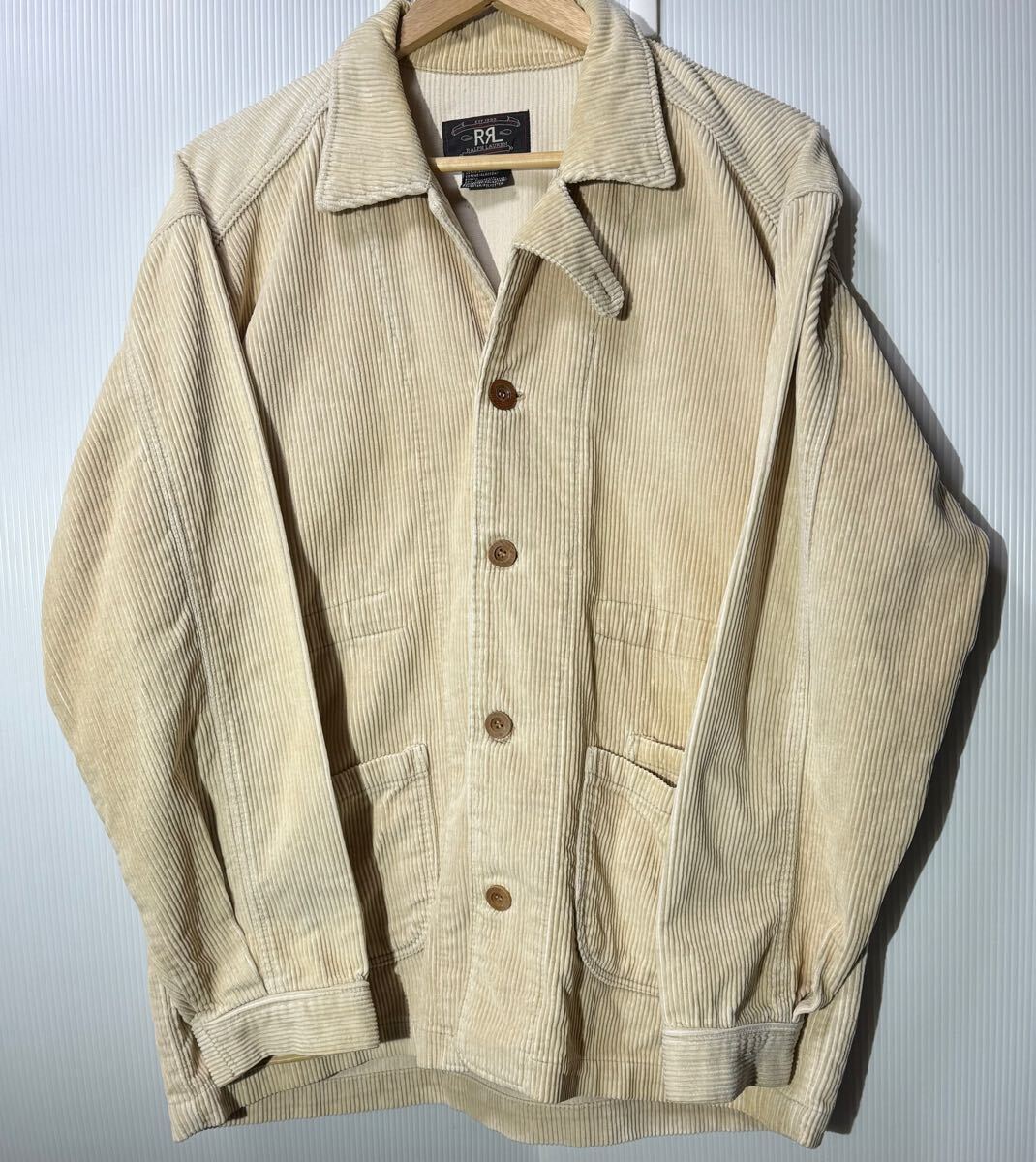 【やや傷や汚れあり】90s RRL コーデュロイジャケット ベージュ 三つ星 ダブルアールエル Ralph Lauren ラルフローレン POLO COUNTRY ポロカン ヴィンテージの落札 ...