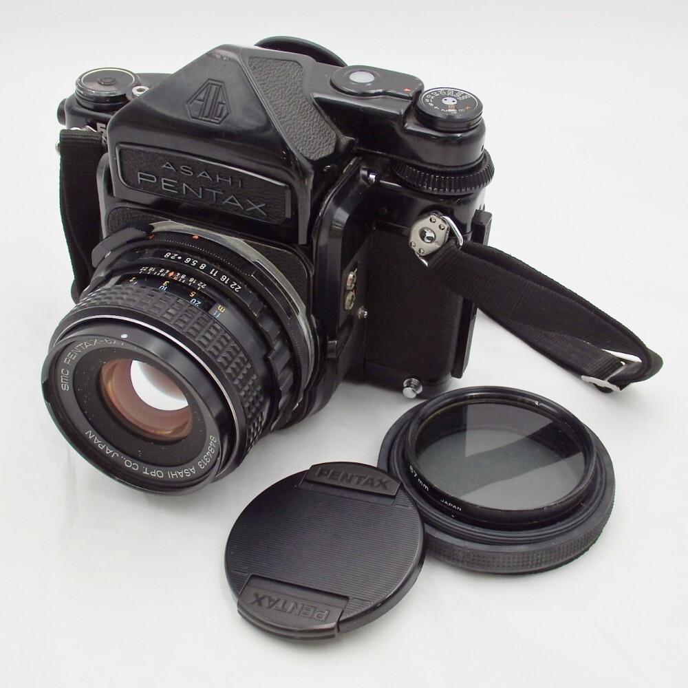 【全体的に状態が悪い】1円〜 ASAHI PENTAX 67 アサヒペンタックス 中判フィルムカメラ smc PENTAX-6x7 1:2.8 90mm レンズ 動作未確認 y67 ...