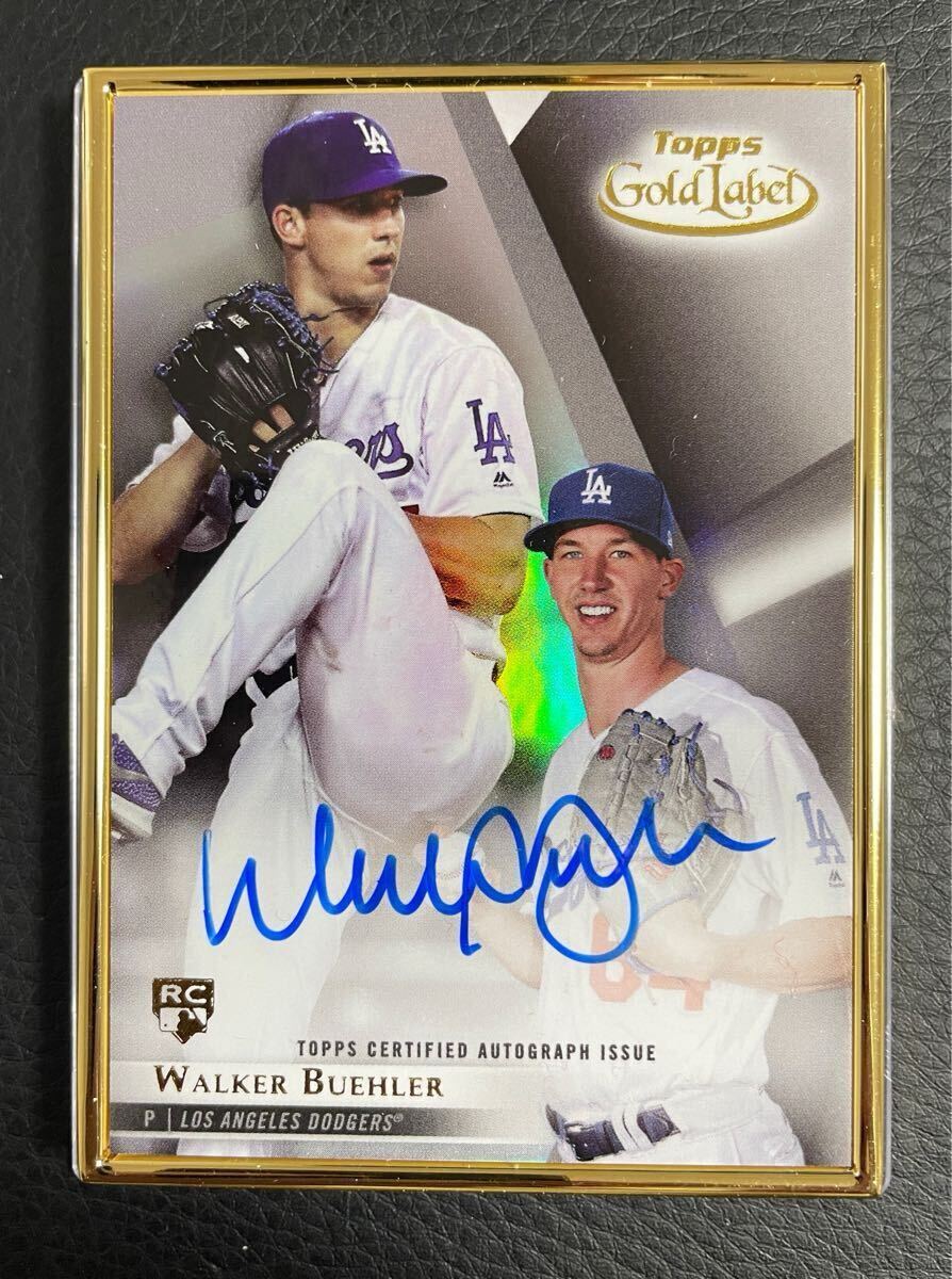 【目立った傷や汚れなし】2018 topps gold label Walker Buehler RC auto ウォーカー ビューラー 直書 ...