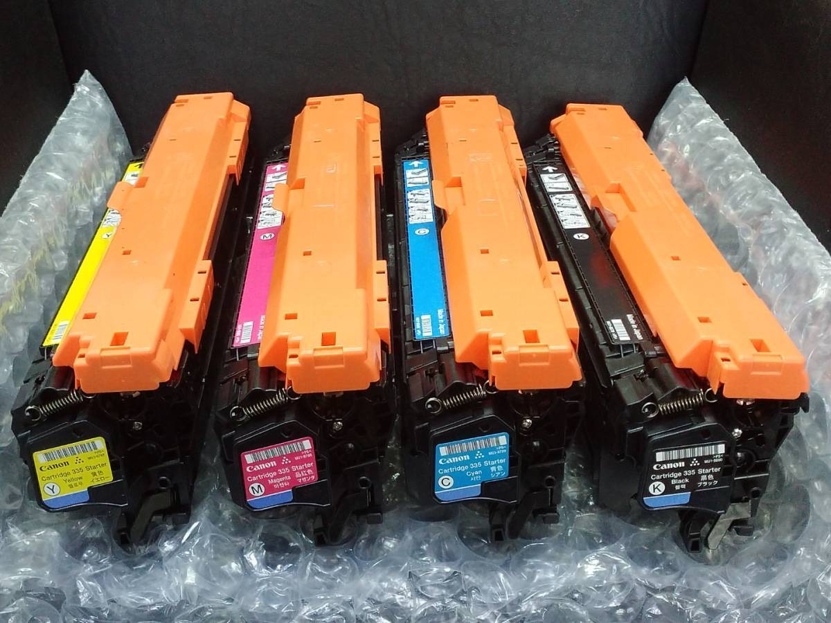 【未使用】Canon 純正 未使用 スタータートナー カートリッジ CRG-335 C／M／Y／K 各1本4本セット LBP841C LBP842C LBP843Ci キャノンの落札情報詳細 ...