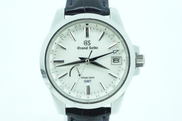 【やや傷や汚れあり】GRAND SEIKO 9R66-0AE0 スプリングドライブ SPRING DRIVE GMT GS グランド セイコー ...