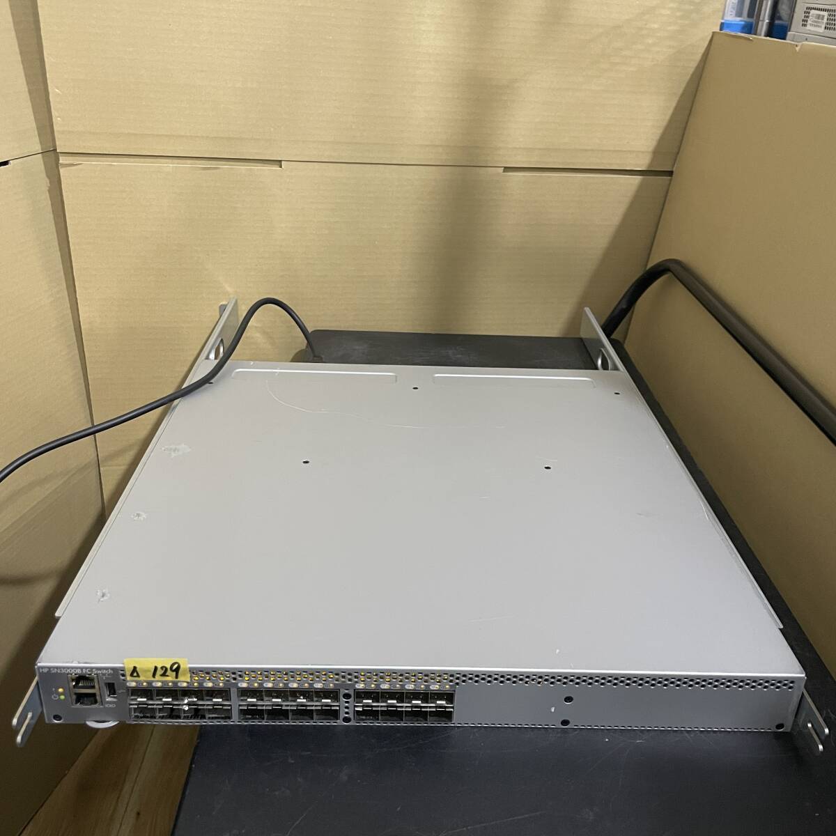 【傷や汚れあり】(ヤ) 129【通電OK】HPE SN3000B 16Gb 24/12 FC Switch QW937A HP-6505-12 ...