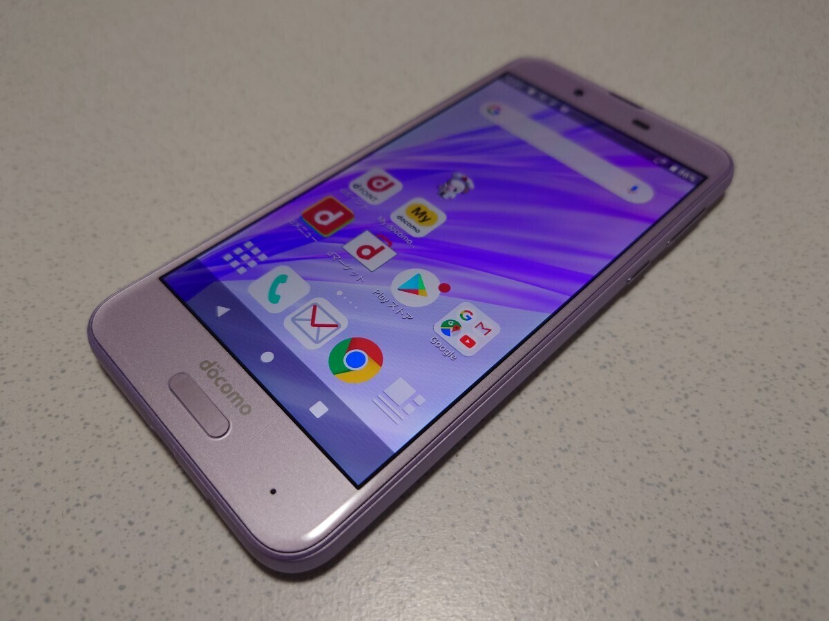 【傷や汚れあり】1円〜【匿名配送】完動品 docomo SH-01K SHARP AQUOS sense フロストラベンダー 判定 【激安】の ...