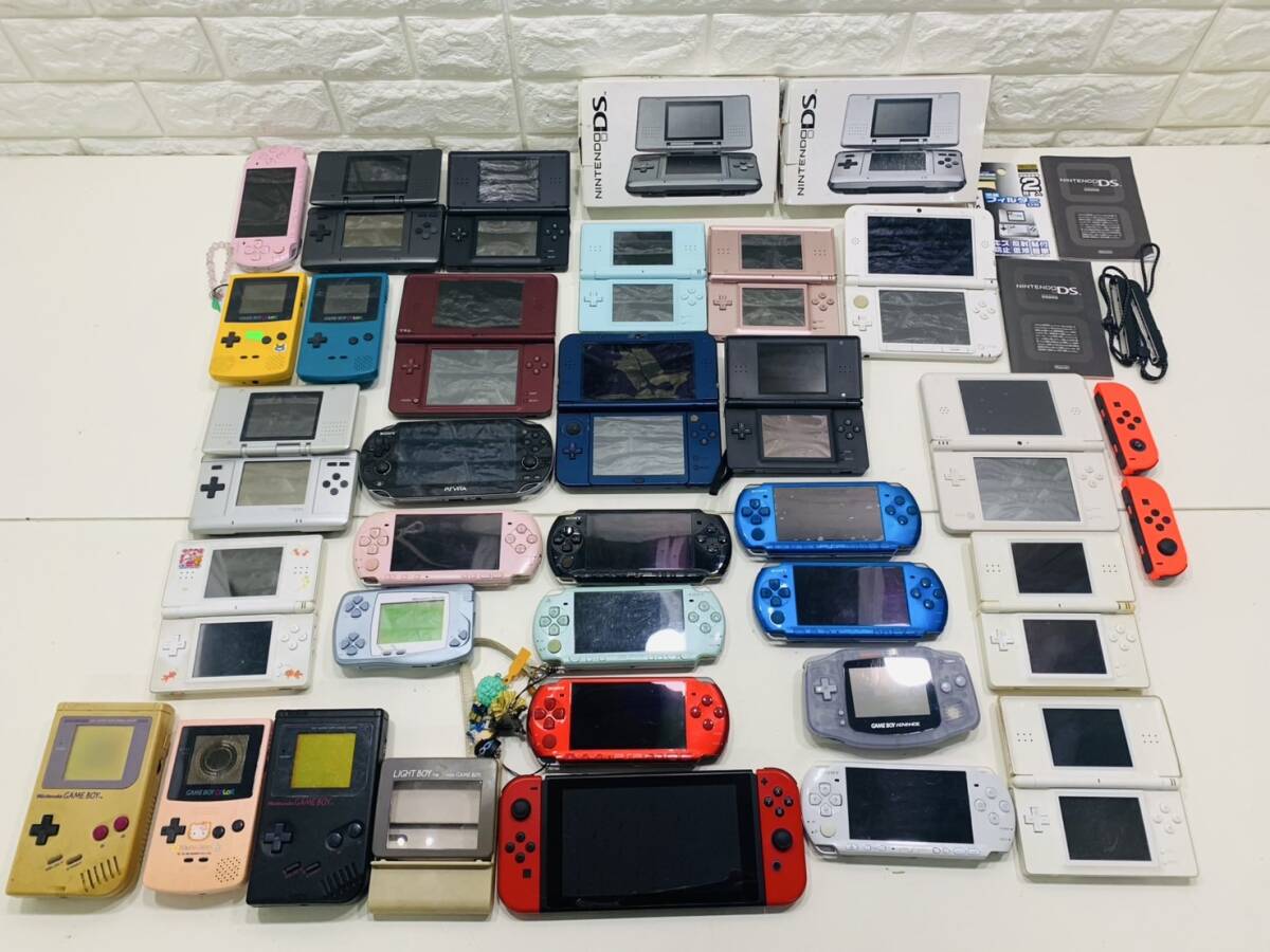 【傷や汚れあり】j433★1円～任天堂 ニンテンドー Nintendo SONY ソニー ゲーム 本体 GB GBA New 3 DS Lite LL PSP switch まとめセット 動作 ...