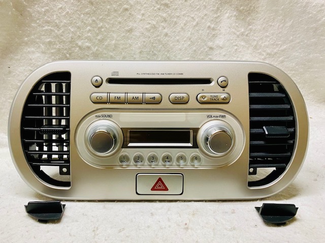 【傷や汚れあり】H18y DBA-MF22S 日産 MRワゴン 中古純正 CD FM AM オーディオ ステレオ 蓋付 39101-81J0X-CTZ 走行距離：75,254Km MG22S ...