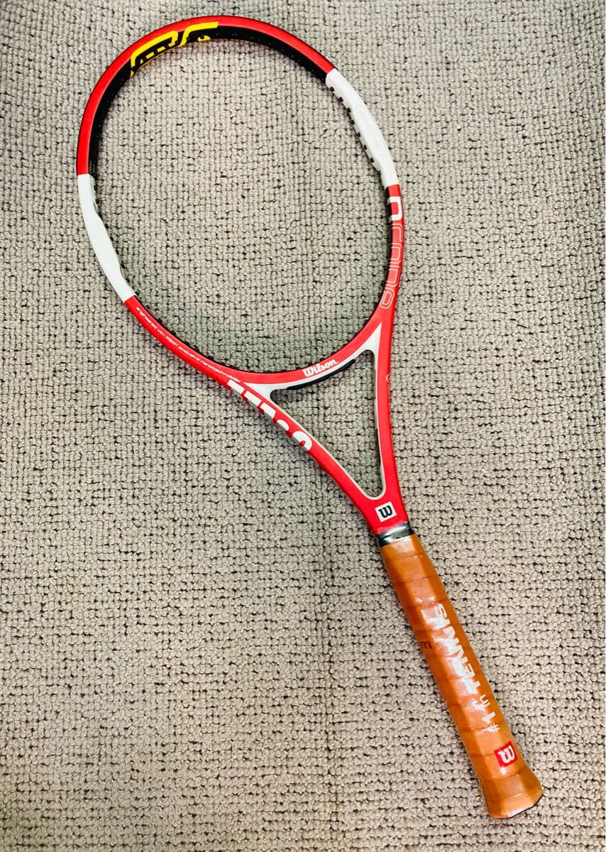 【目立った傷や汚れなし】★送料込み★ウィルソン n-code SIX-ONE TOUR★Wilson シックスワンツアー★美品★無料ガット張り ...