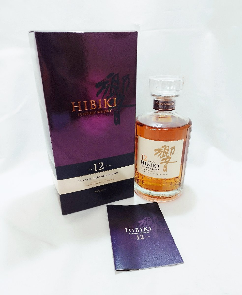 【やや傷や汚れあり】 東京都限定配送【未開栓】箱付き サントリー 響 12年 / SUNTORY WHISKY HIBIKI 12YEARS OLD 500ml 43％【送料別】IA1688の ...