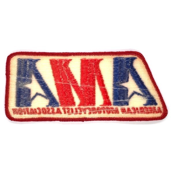【やや傷や汚れあり】AMA ビンテージ パッチ AMA Vintage Patch アメリカモーターサイクル協会 ワッペン American Motorcycle Association ...