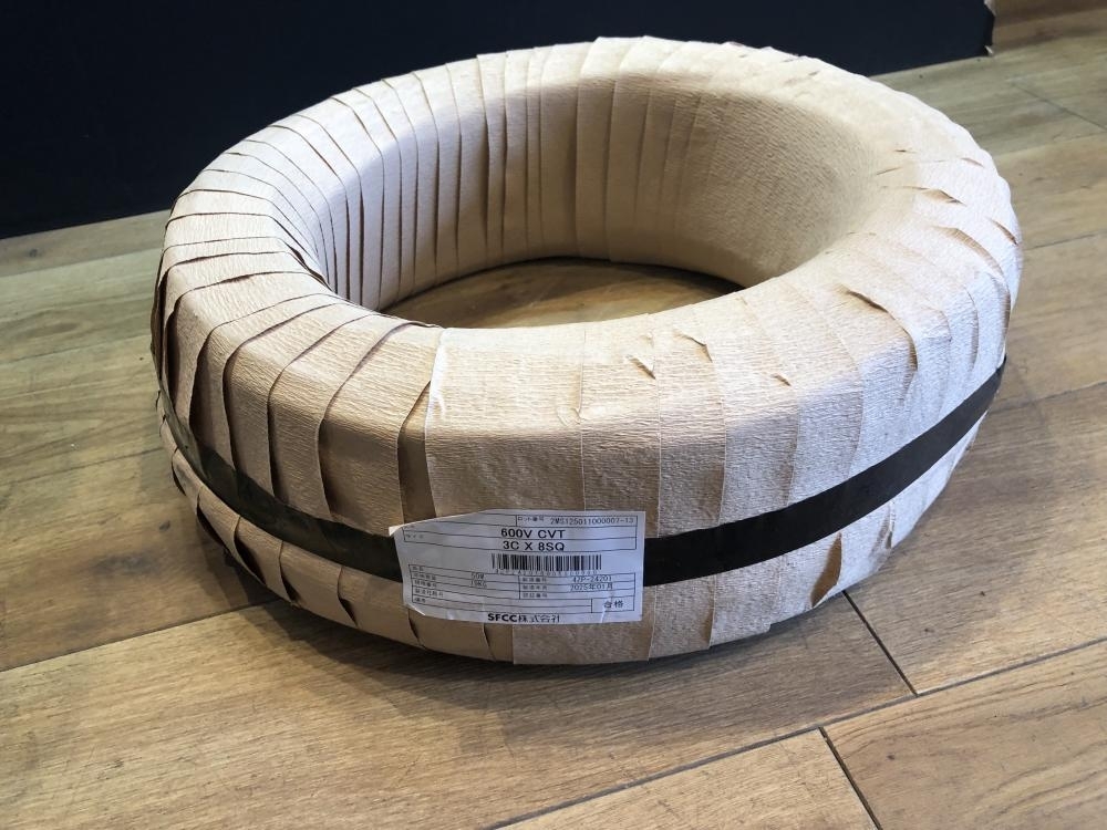 【未使用】004★未使用品・即決価格★SFCC CVTケーブル50m 3×8 3C×8SQ 2025年1月製造 ※伝票直貼り発送の落札情報詳細 - Yahoo!オークション落札価格検索 オークフリー