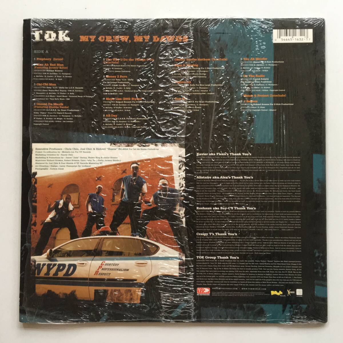 【やや傷や汚れあり】2545 T.O.K. - My Crew, My Dawgs / VPRL 1632 / 2001年 US / Bounty Killer / Shabba Ranks ...