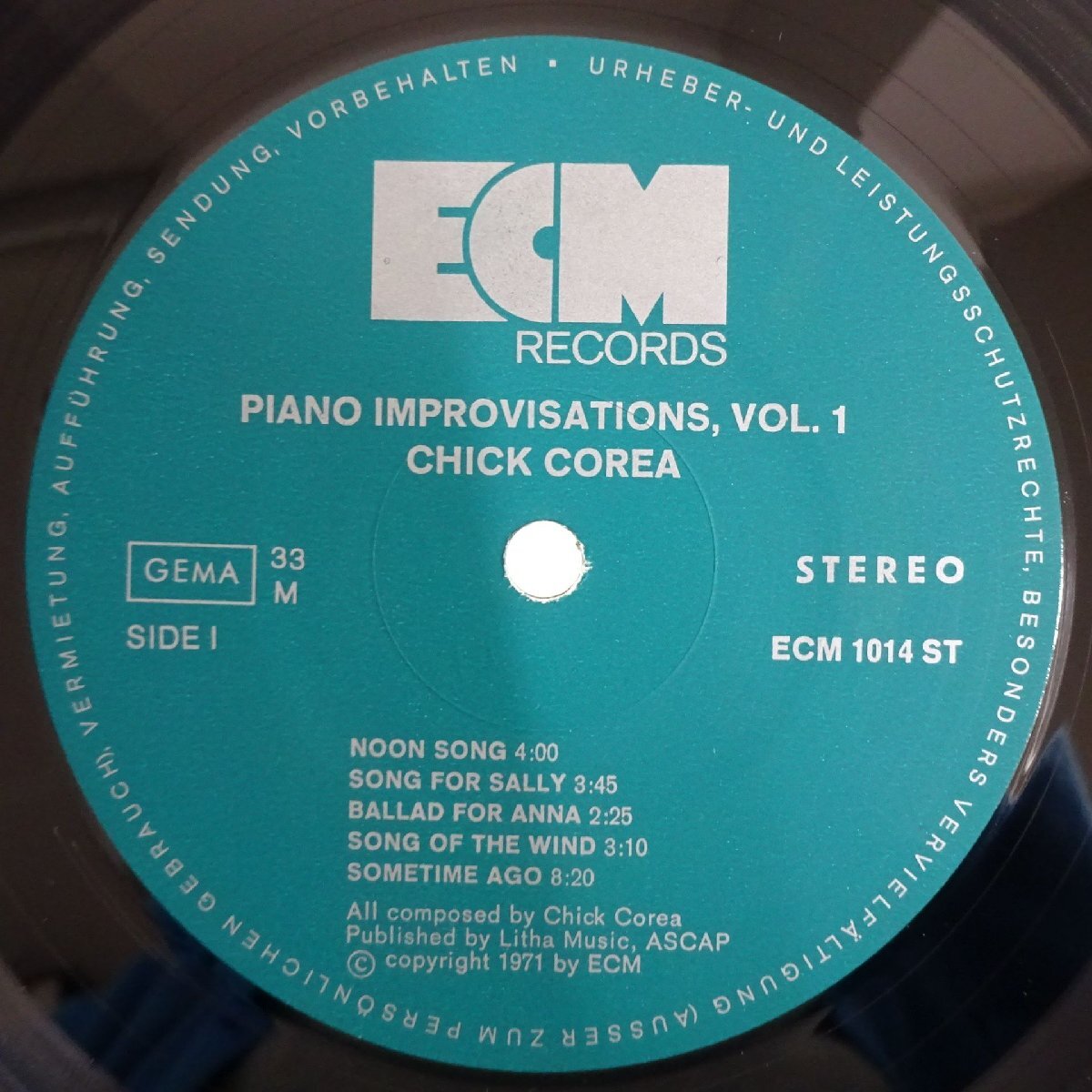 【やや傷や汚れあり】10057233;【美盤/GERMANY盤/ECM】Chick Corea / Piano Improvisations Vol. 1の落札情報詳細 - Yahoo ...