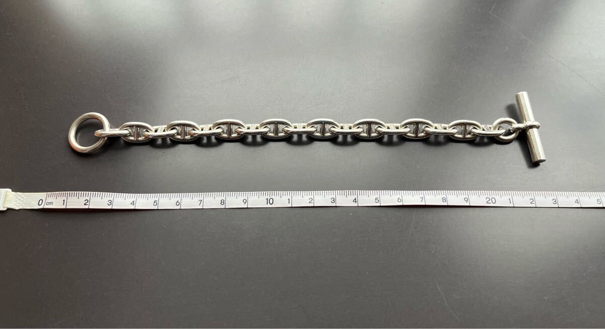 【目立った傷や汚れなし】正規品 HERMES シェーヌダンクル MM 17 コマ エルメス ブレスレット シルバー ブレスレットの落札情報詳細 - Yahoo!オークション落札価格検索 オークフリー