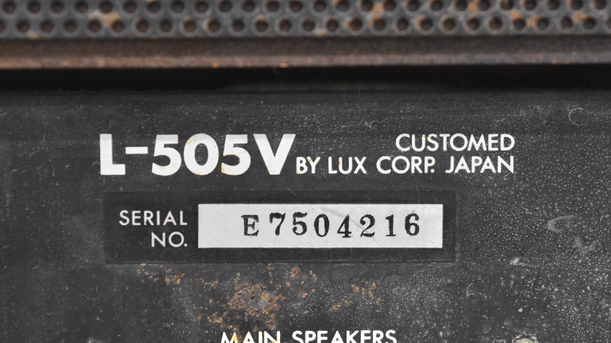 【傷や汚れあり】【 J 】5027 LUXMAN L-505V プリメインアンプ ラックスマンの落札情報詳細 - Yahoo!オークション落札価格検索 オークフリー