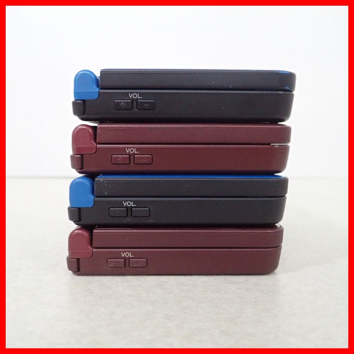 【傷や汚れあり】動作品 ニンテンドーDSiLL 本体 UTL-001 ワインレッド/ブルー 4台 まとめてセット Nintendo【10の落札 ...