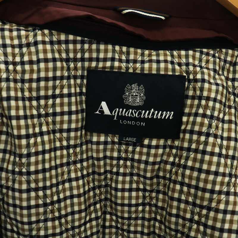 【目立った傷や汚れなし】アクアスキュータム AQUASCUTUM ステンカラーコート ミドル L ボルドー A9560316-79 /HN メンズの落札情報詳細 - Yahoo!オークション ...