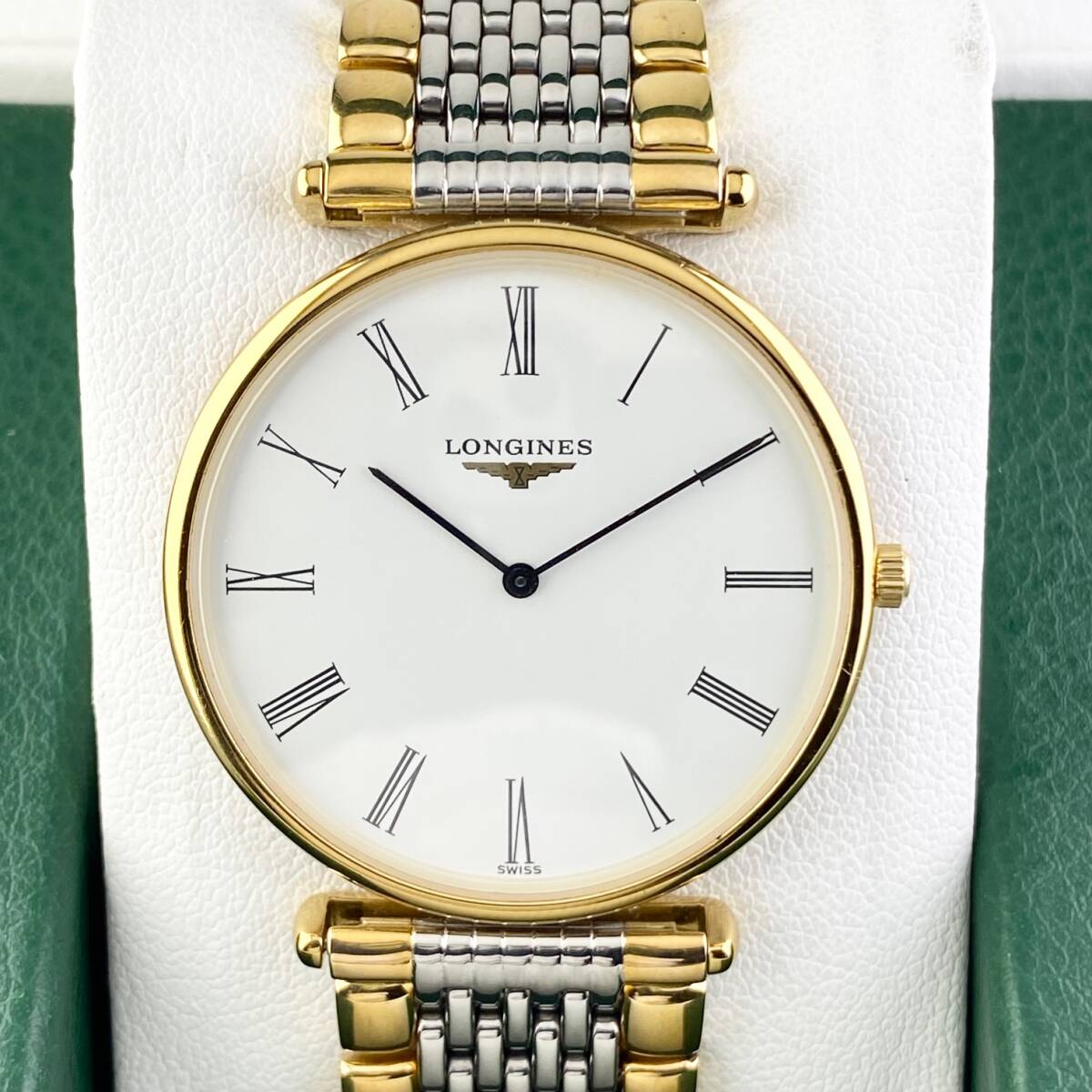 【目立った傷や汚れなし】【1円〜】LONGINES ロンジン 腕時計 メンズ L4.635.2 グランドクラシック ホワイト文字盤 ゴールド ラウンドフェイス 可動品の落札情報詳細 ...