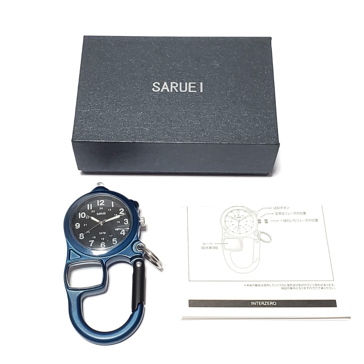 【未使用】SARUEI サルエイ LED ルーペ カラビナウォッチ ネイビー 未使用 動作確認済み カラビナ時計の落札情報詳細 - Yahoo ...