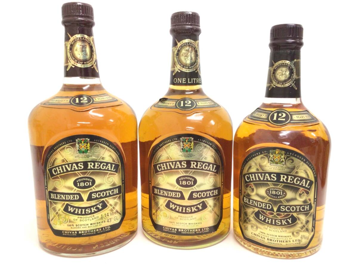 【やや傷や汚れあり】1円スタート ウイスキー whisky シーバスリーガル 12年 3本セット 750/760/1140ml 43% 重量番号:6(H-4)の落札情報詳細 - Yahoo ...