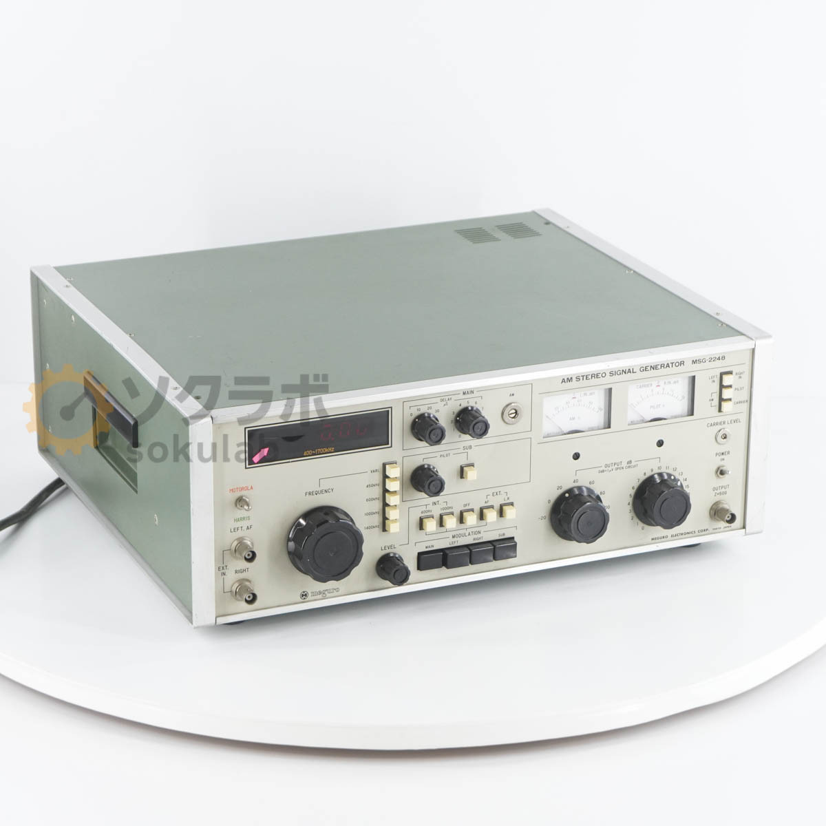 【傷や汚れあり】[DW] 8日保証 MSG-2248 MEGURO 目黒電波測器 AM STEREO SIGNAL GENERATOR AM ...