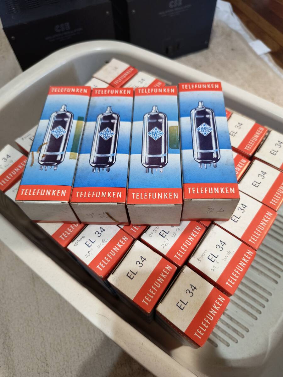 【目立った傷や汚れなし】真空管 TELEFUNKEN テレフンケン EL34 34本 全数動作未確認の落札情報詳細 - Yahoo!オークション落札価格検索 オークフリー