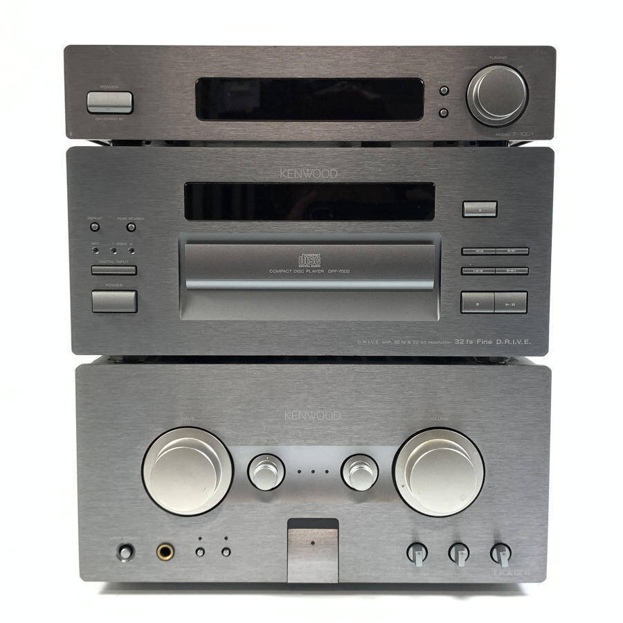 【傷や汚れあり】KENWOOD ケンウッド KAF-5002 DPF-7002 T-1001 ミニコンポ アンプ/CD/Tuner SP無し ...