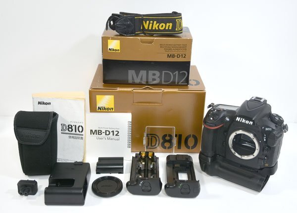 【やや傷や汚れあり】★元箱、バッテリーパック(MB-D12)付！Nikon ニコン D810 デジタル一眼レフカメラ ボディ★の落札情報詳細 - Yahoo!オークション落札価格検索 オークフリー